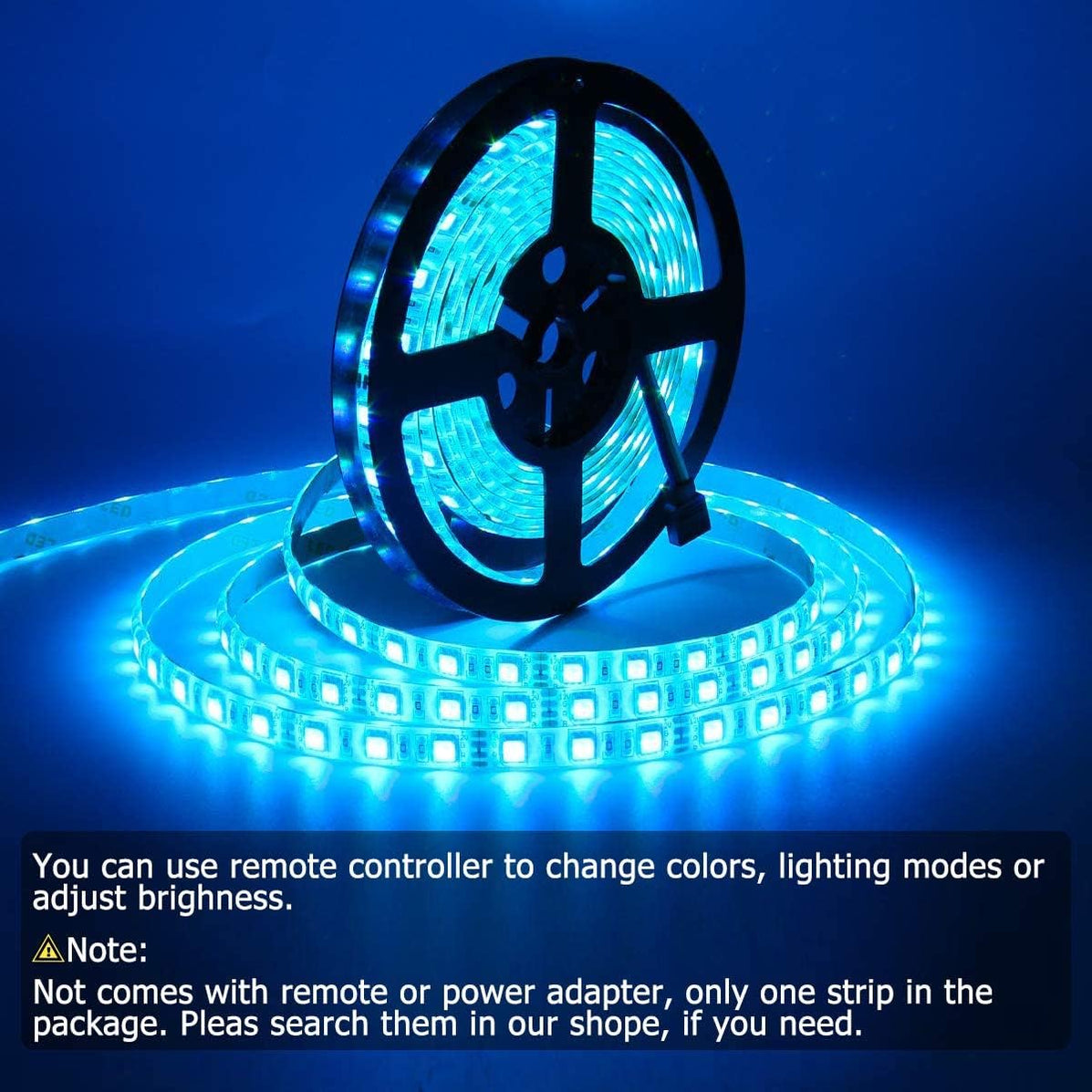 Waterproof RGB LED Strip Light 5050 SMD 16.4FT Ribbon Light ح ...